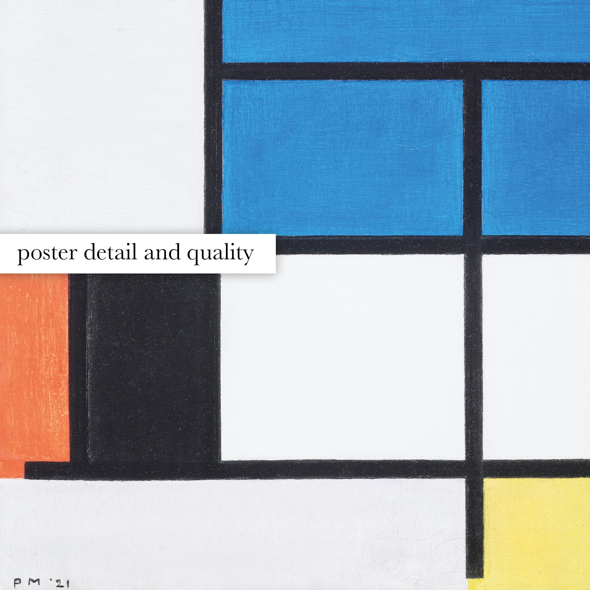 Piet Mondrian Print, Piet Mondrian Poster, Geometric Wall Set, Piet ...