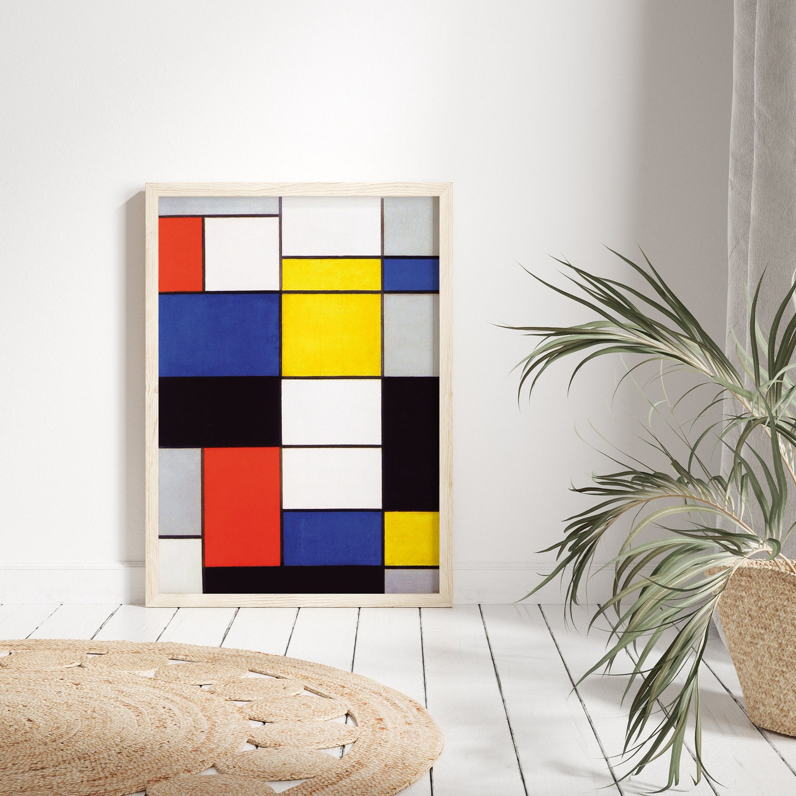 Piet Mondrian Poster, Piet Mondrian Print, Geometric Wall Set, Piet ...
