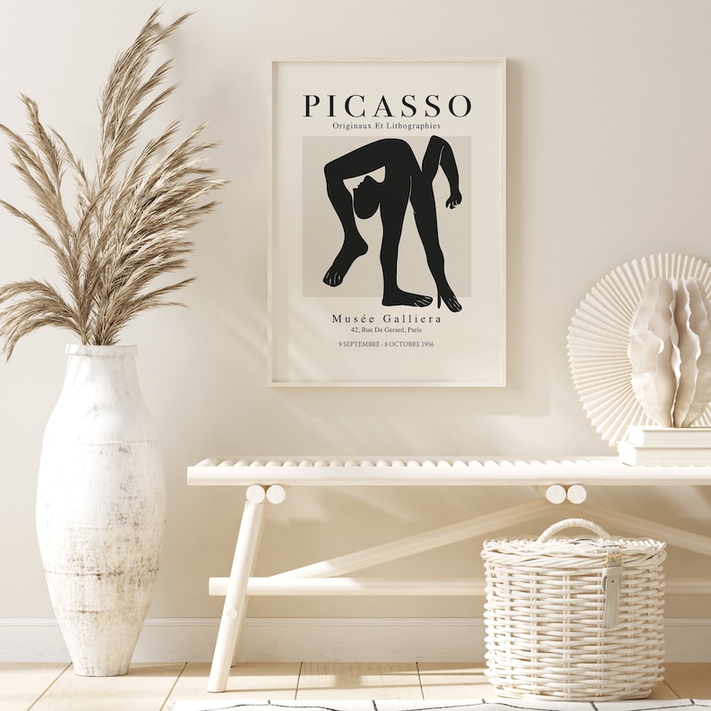 Picasso Print, the Acrobat, Picasso Minimalist Line Art, Exhibition ...