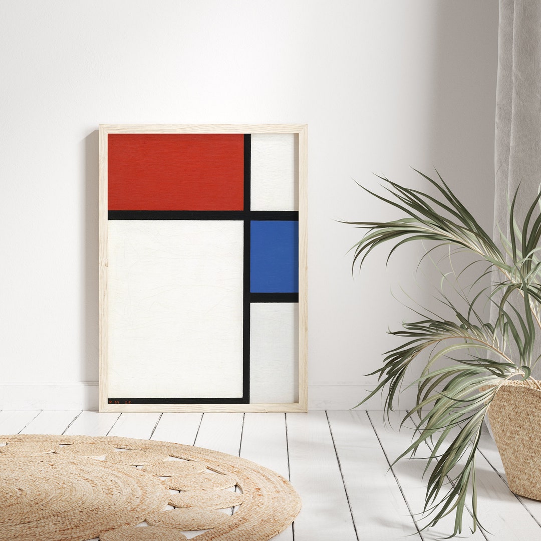 Piet Mondrian Poster, Piet Mondrian Print, Geometric Wall Set, Piet ...