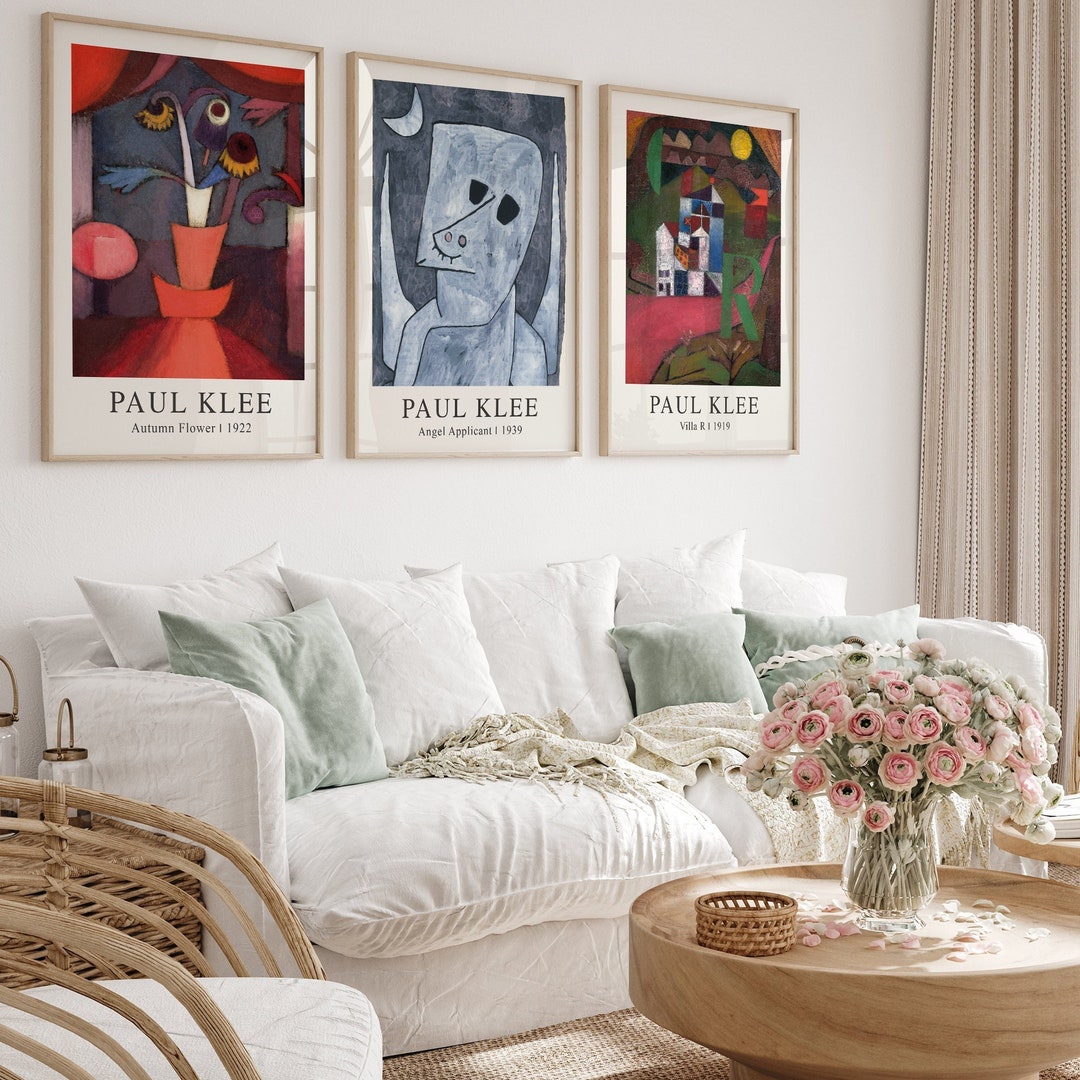 Paul Klee Poster Set of 3, Paul Klee Exhibition Poster, Gallery Wall ...