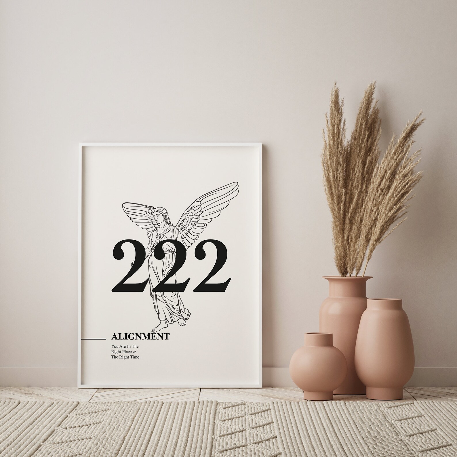 222 Angel Number, Angel Number Print, Instant Printable Wall Art Print ...