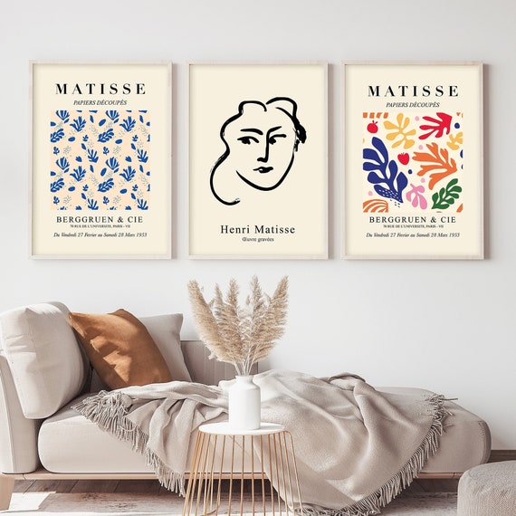 Henri Matisse Poster Set Gallery Wall Art Museum - Etsy