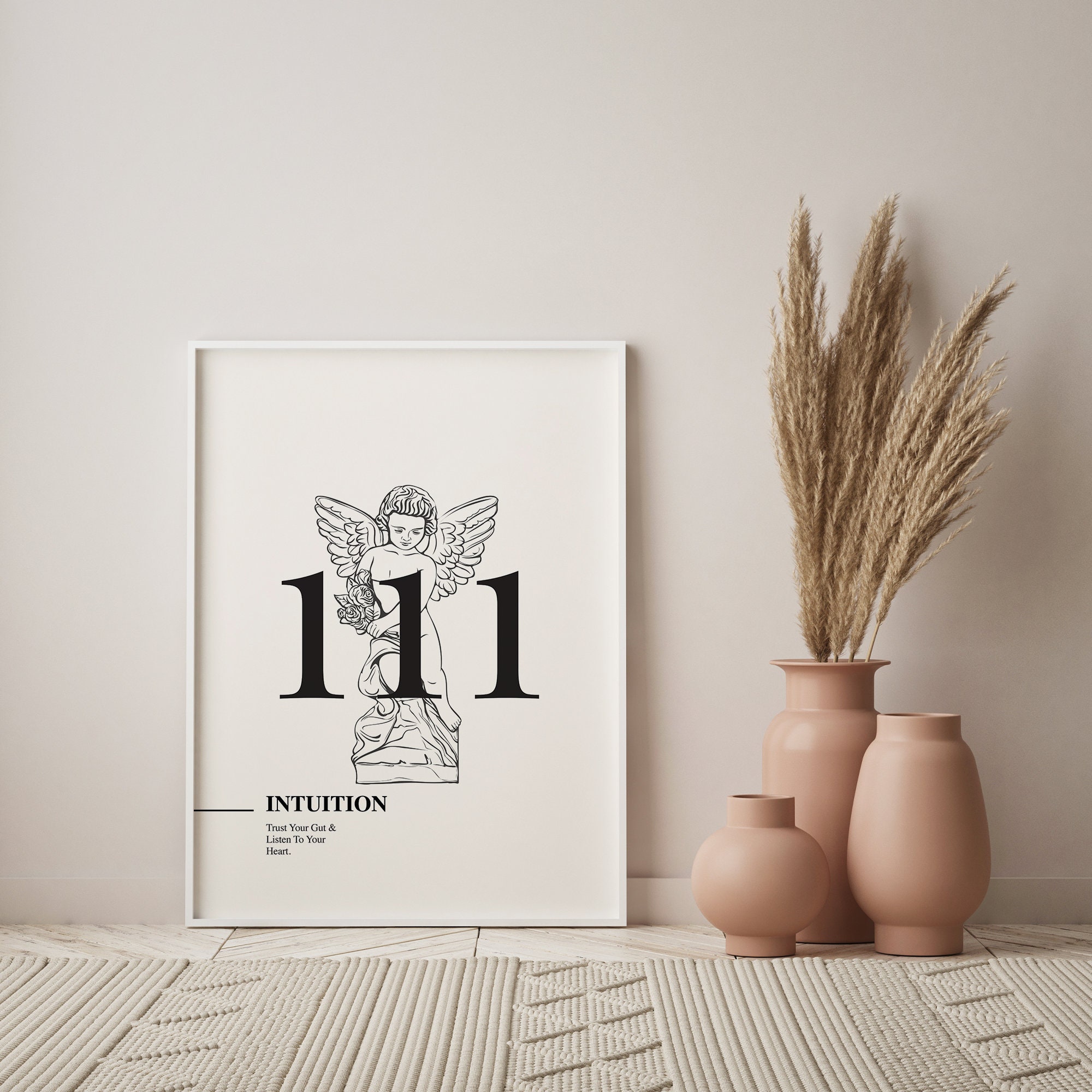 111 Angel Number, Angel Number Print, Instant Printable Wall Art Print ...
