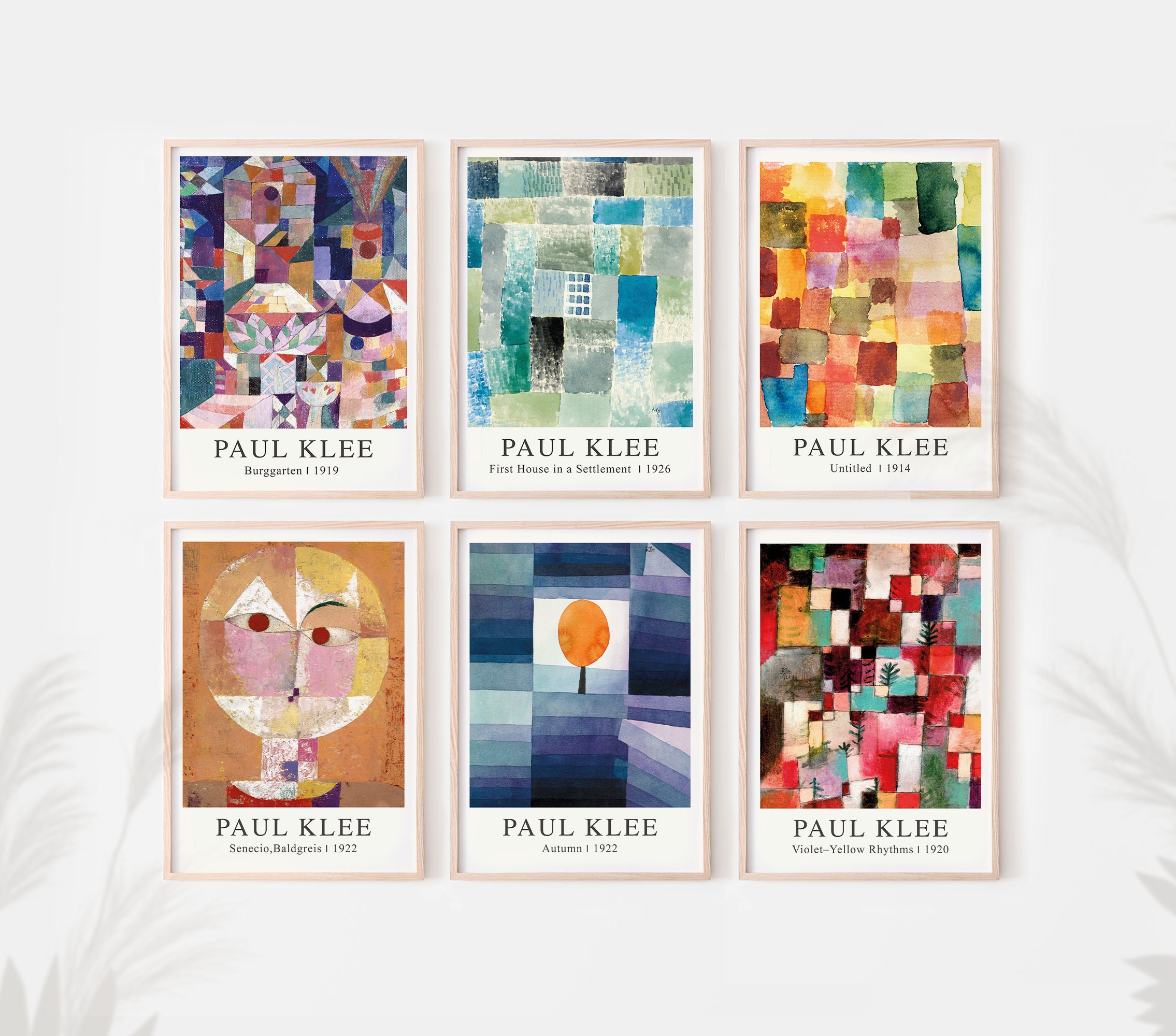 Paul Klee Print Paul Klee Set of 6 Prints Gallery Wall Set - Etsy
