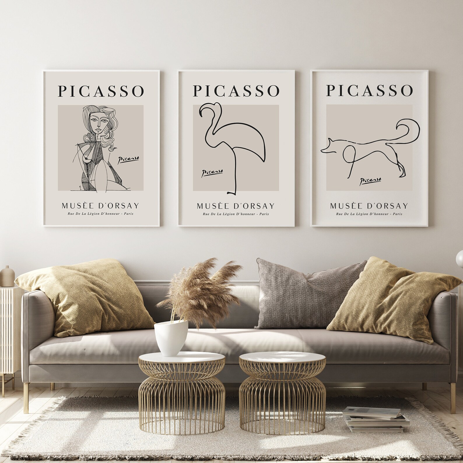 Pablo Picasso Print Set of 9 Pablo Picasso Exhibition Poster - Etsy