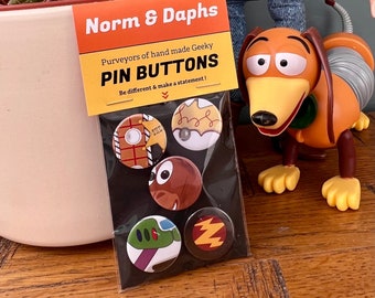 1.5 Toy Story Magnets Toy Story Buttons Woody Magnets Buzz Lightyear ...