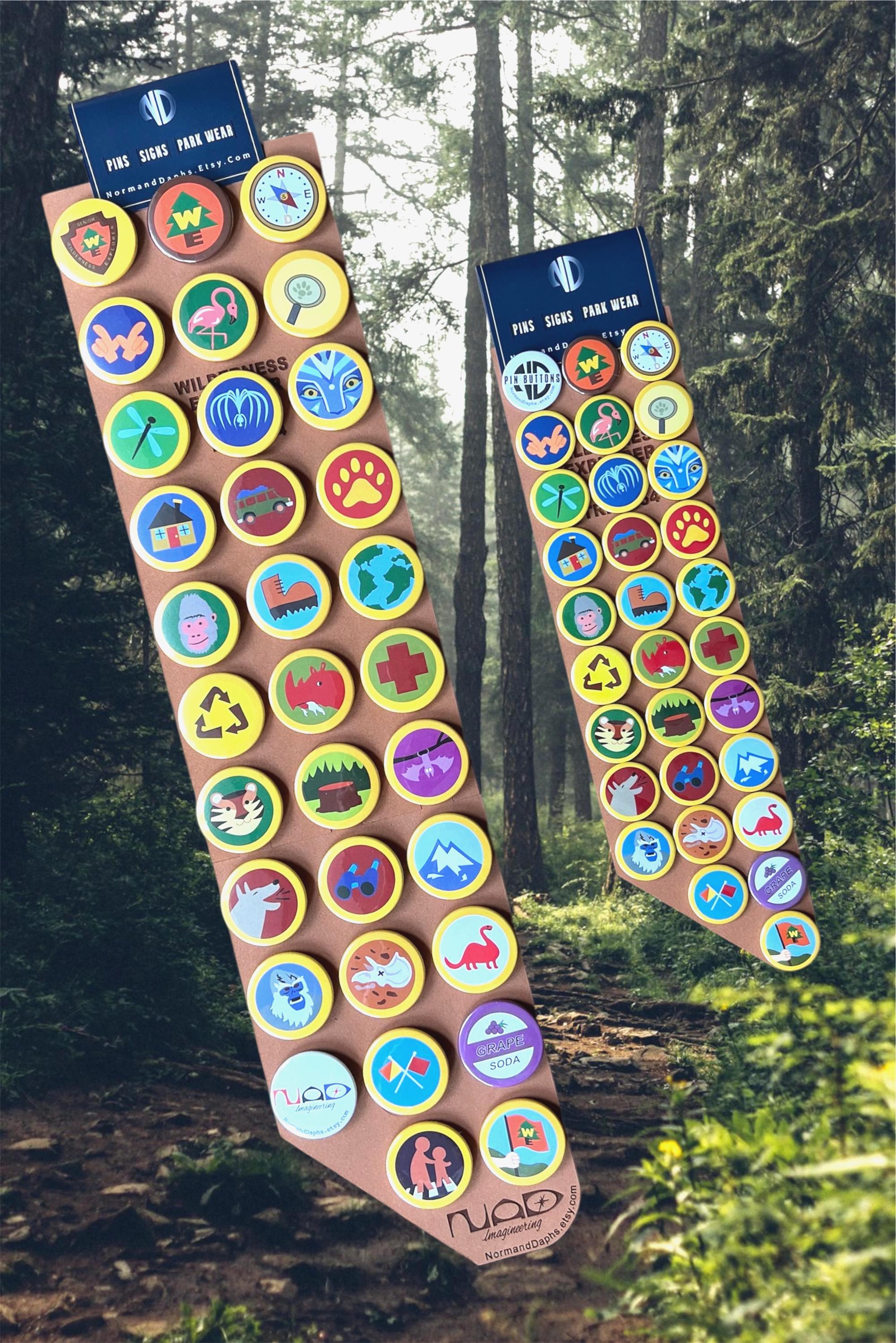 Wilderness Explorer Pin Button Pack! - Etsy