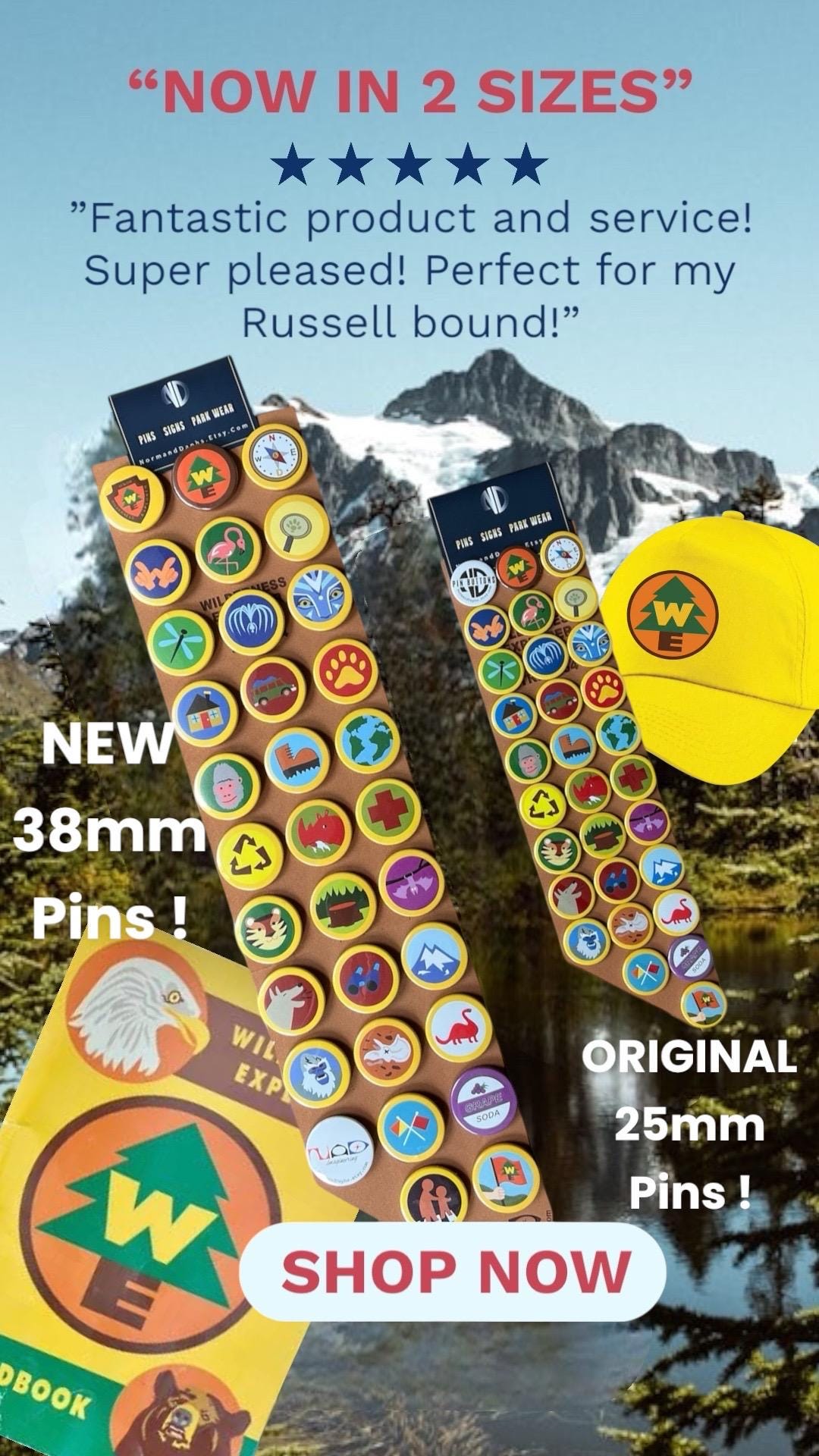 Wilderness Explorer Pin Button Pack! - Etsy