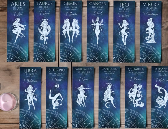 Zodiac sign bookmarks 60 photos - Astrologytoyou.com