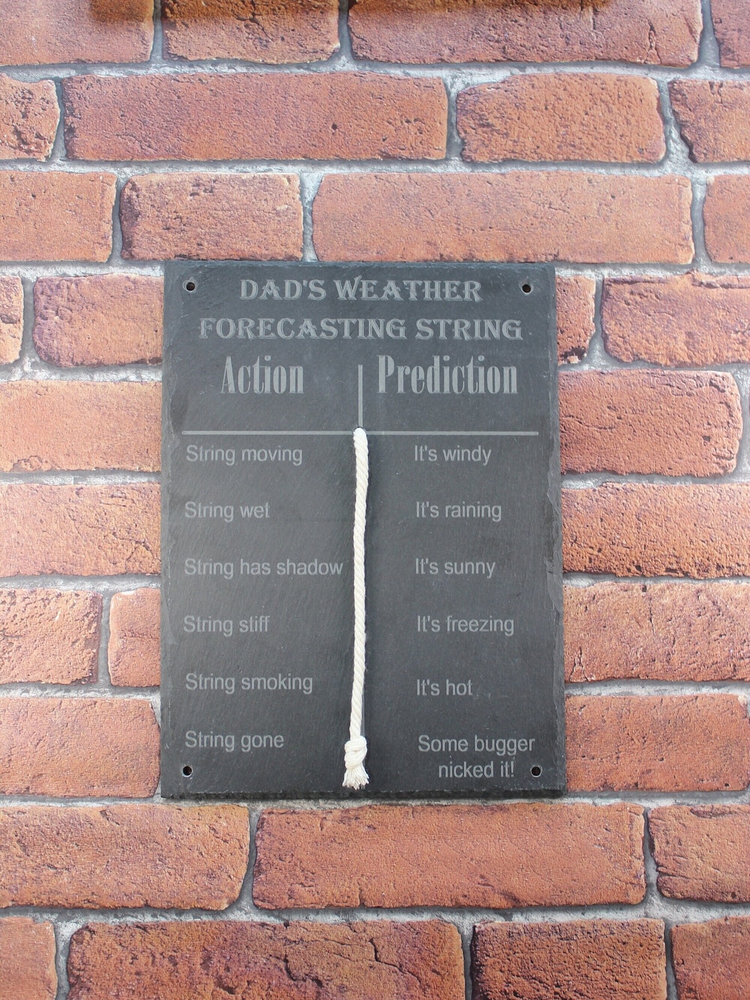 Slate & String Weather Forecaster - Etsy UK