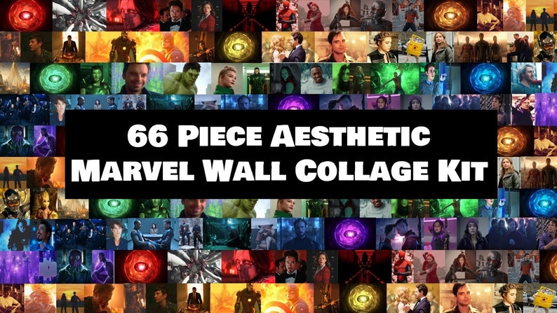 66 Piece MCU Wall Collage Kit - Etsy