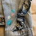 Reworked Distress Embroidery Appliqued One-of-a-kind Womens Denim ...