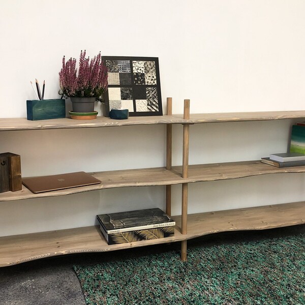 Rustic Bookcase - Etsy