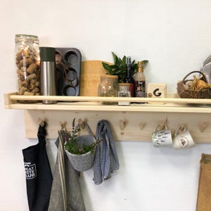 Mug Display Floating Shelf Kitchen Wall Art Wooden Floating Corner Shelves for Collections Housewarming Gift Custom Handmade Wood Furniture Etsy