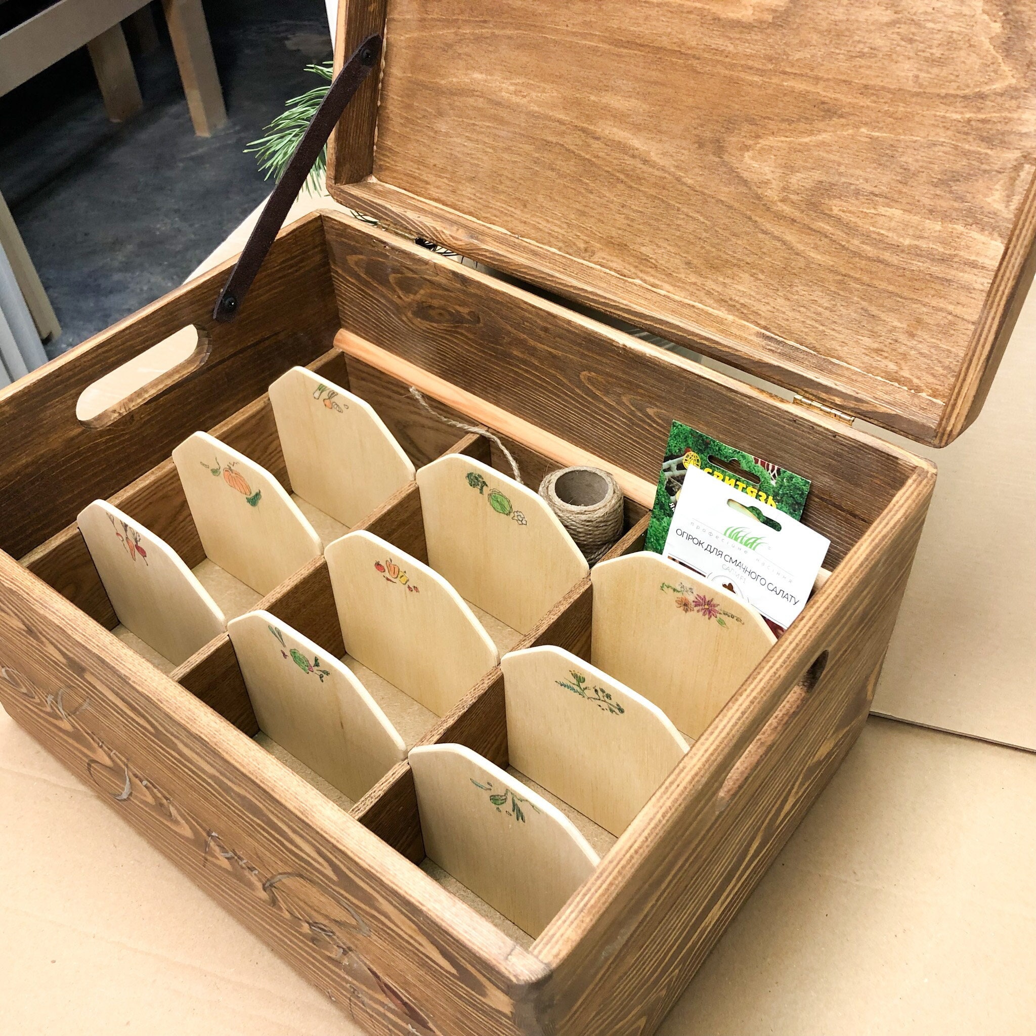 Seed Packet Storage Box
