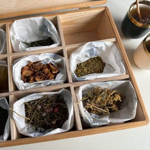 Custom Tea Box Personalised Tea Storage Box With Compartments Custom ...