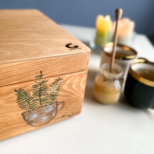 Custom Tea Box Personalised Tea Storage Box With Compartments Custom ...