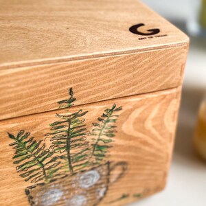 Custom Tea Box Personalised Tea Storage Box With Compartments Custom ...