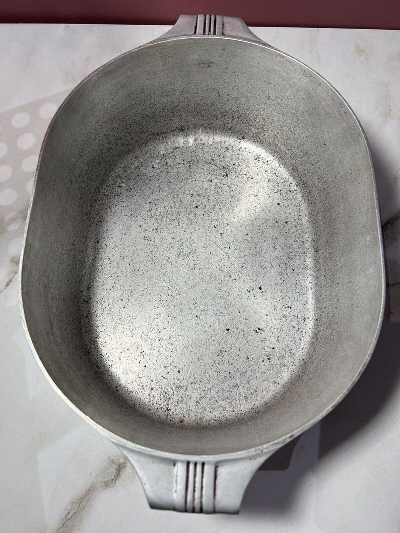 VTG Wagner Ware Sidney 4265 Magnalite Large Oval Roaster Pan Country ...