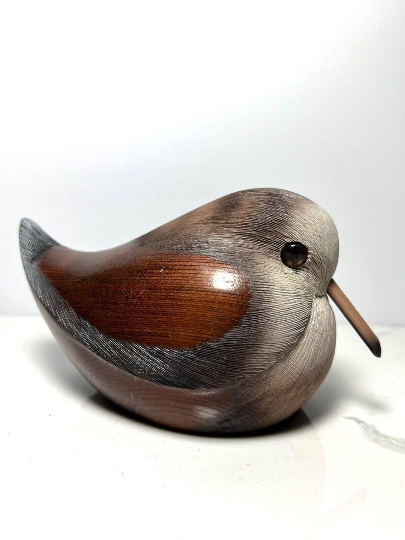 VTG David Berari 1992 Hand Carved Wood Bird Decoy Signed - Etsy