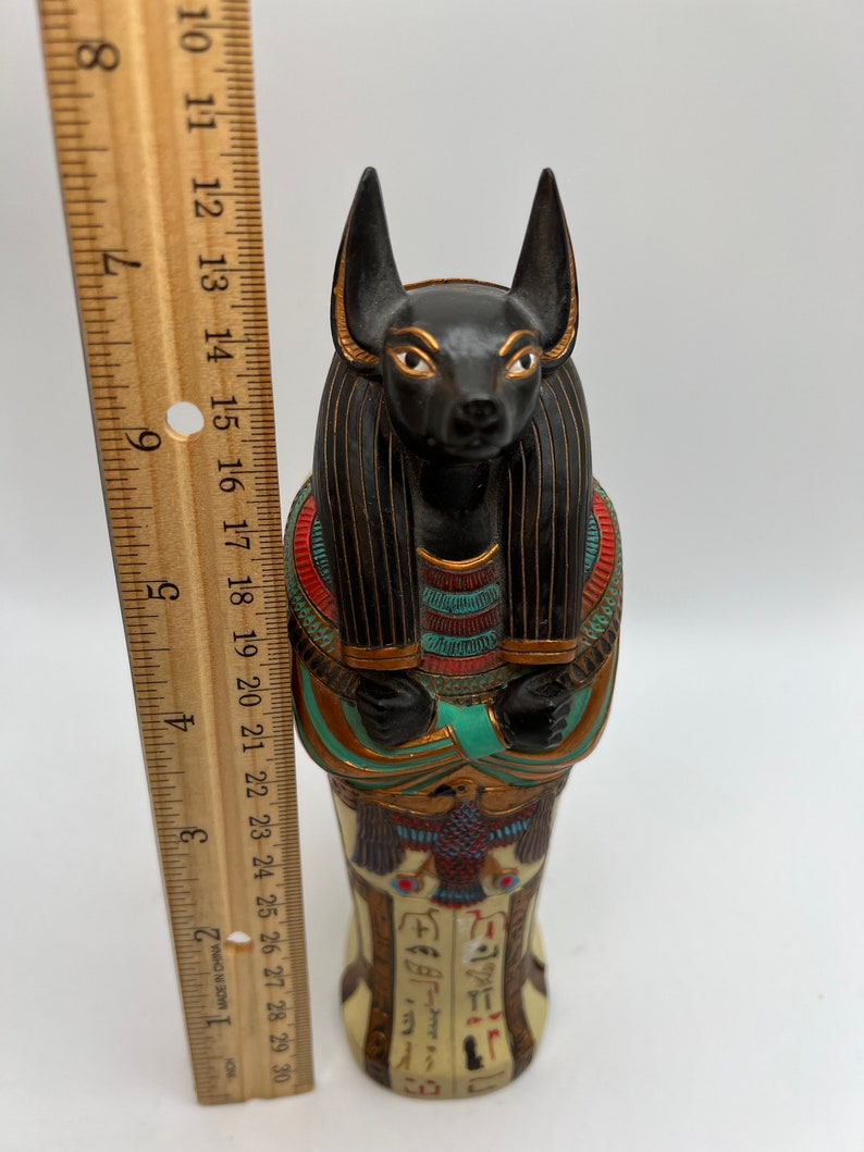 Egyptian God Anubis Jackal Sarcophagus Mummy in Coffin - Etsy