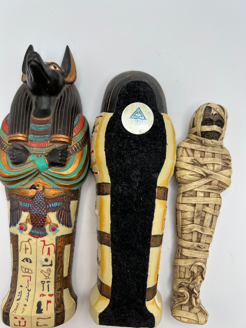 Egyptian God Anubis Jackal Sarcophagus Mummy in Coffin - Etsy