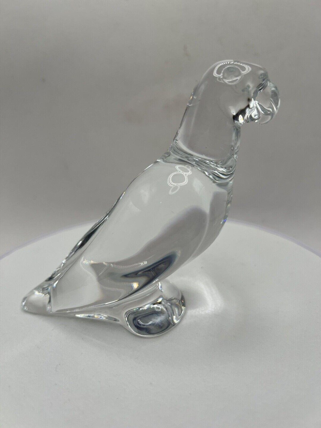 VTG Baccarat France Clear Crystal Parrot Bird Figurine Signed - Etsy