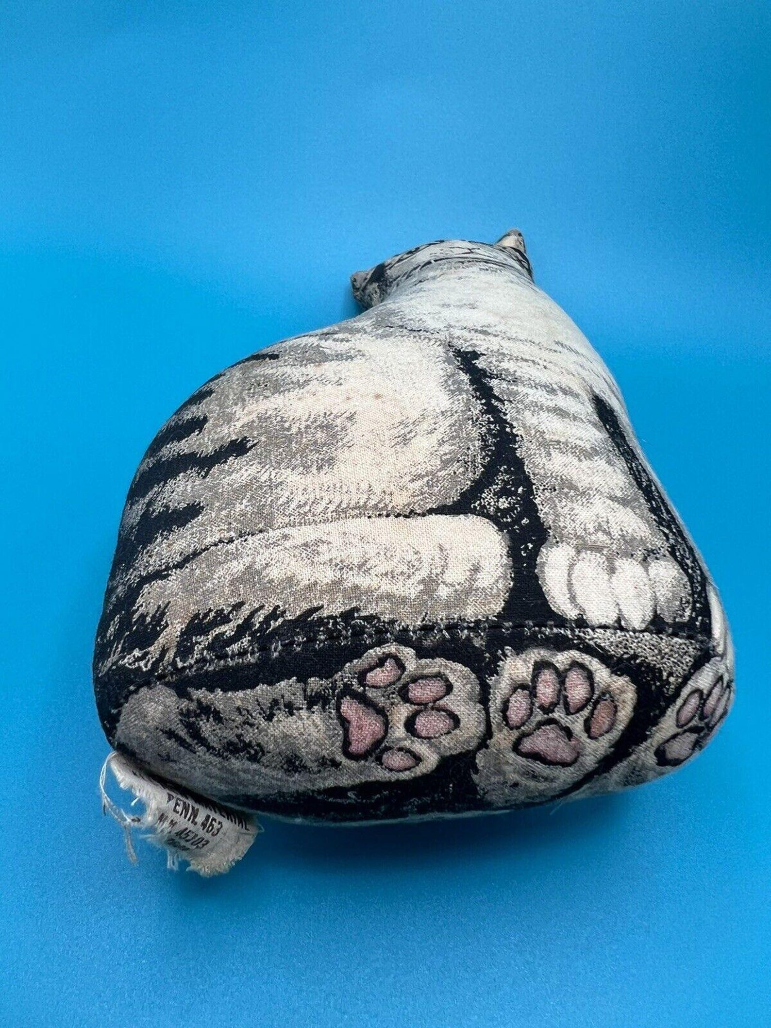VTG Arnold Print Stuffed Tabby Cat Pillow by Toy Works - Etsy