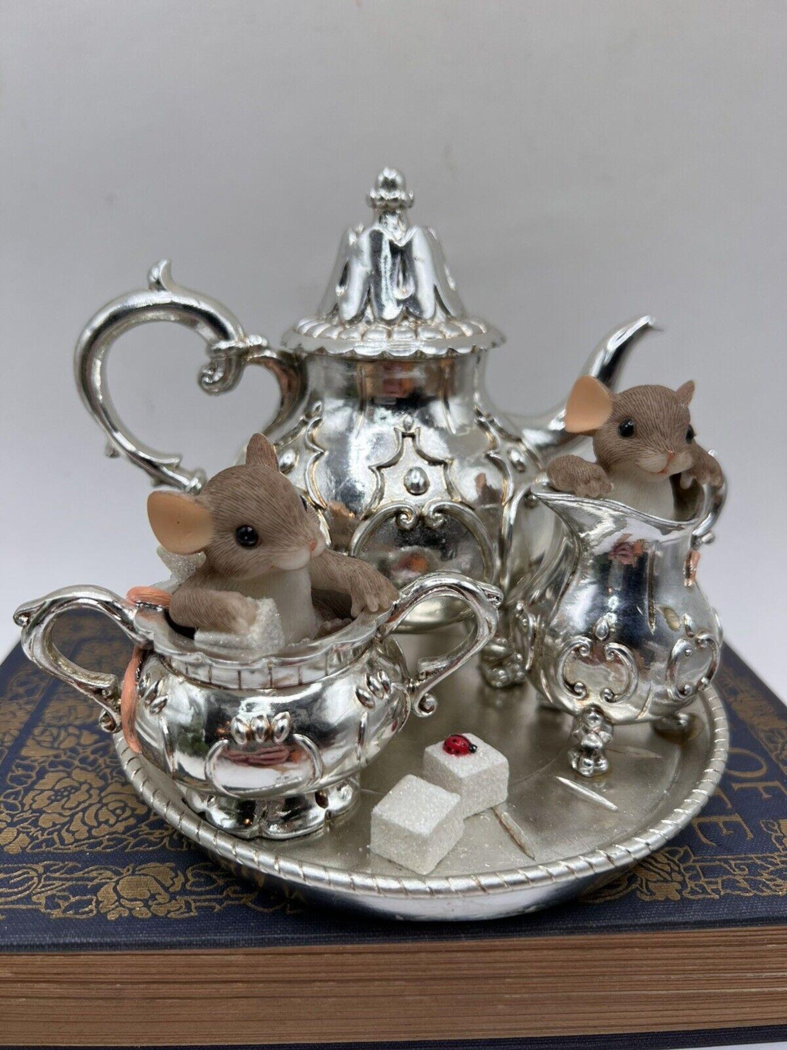 Fitz and Floyd Charming Tails Teapot Mouse My Desire for You Will Never ...
