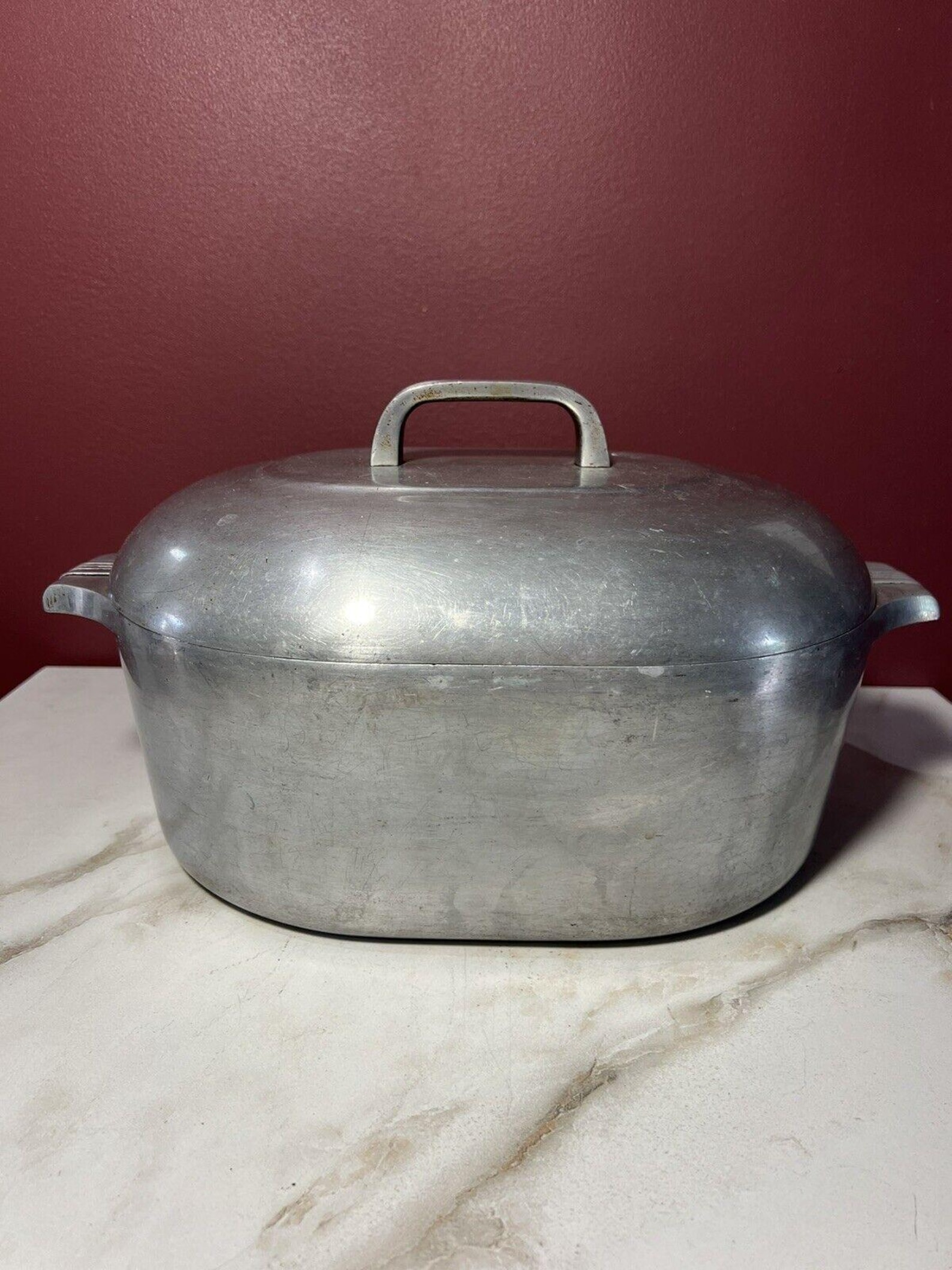 VTG Wagner Ware Sidney 4265 Magnalite Large Oval Roaster Pan Country ...