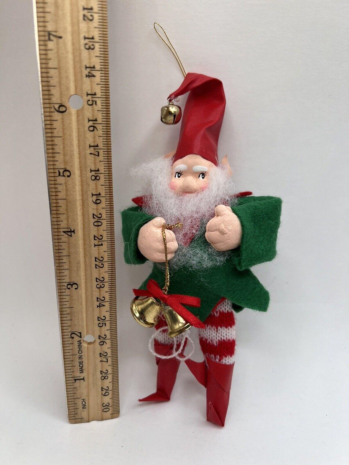 Vintage Paper Mache Pixie Elf Santa Christmas - Etsy