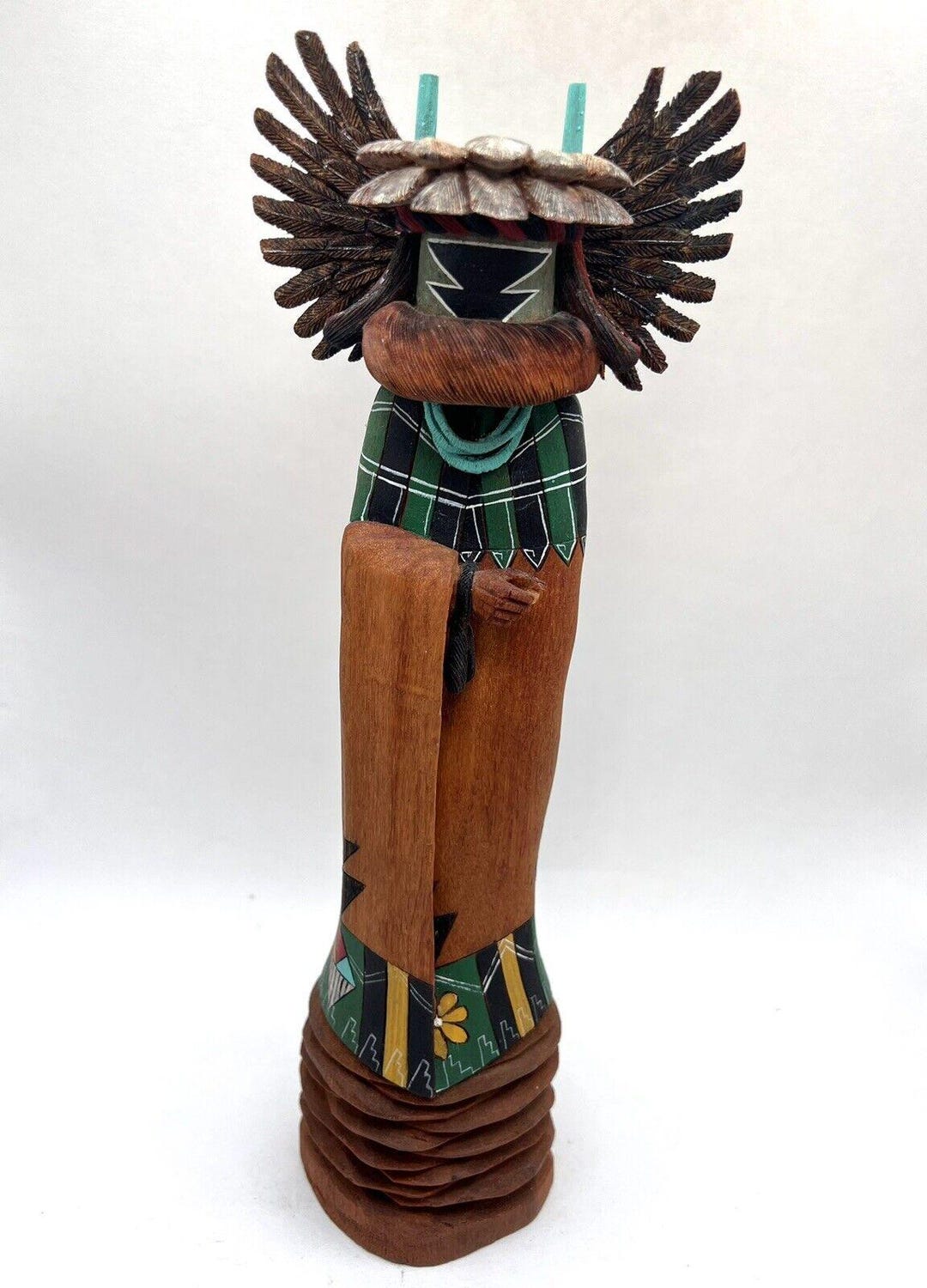 Crow Mother Navajo Kachina Carved From Cotton Wood Signed Susie ...