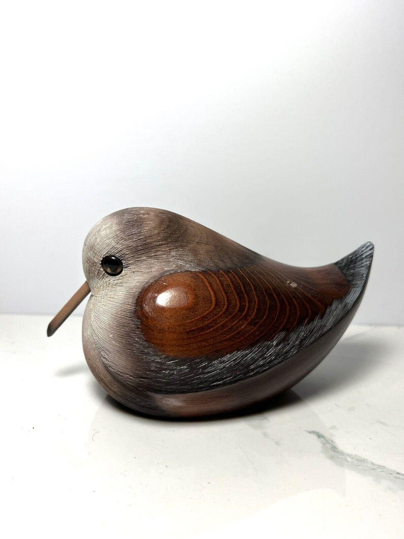 VTG David Berari 1992 Hand Carved Wood Bird Decoy Signed - Etsy