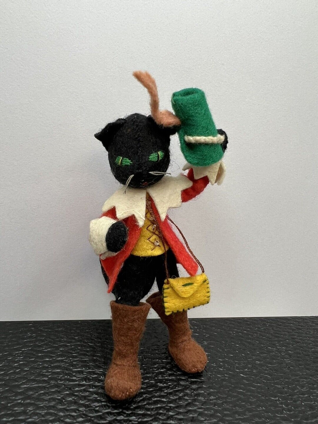 BAPS Puss N Boots Felt Doll Black Cat Germany Vintage - Etsy