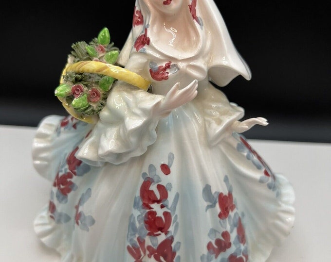 Lefton Lady With Basket Planter Girl Figurine Vintage - Etsy