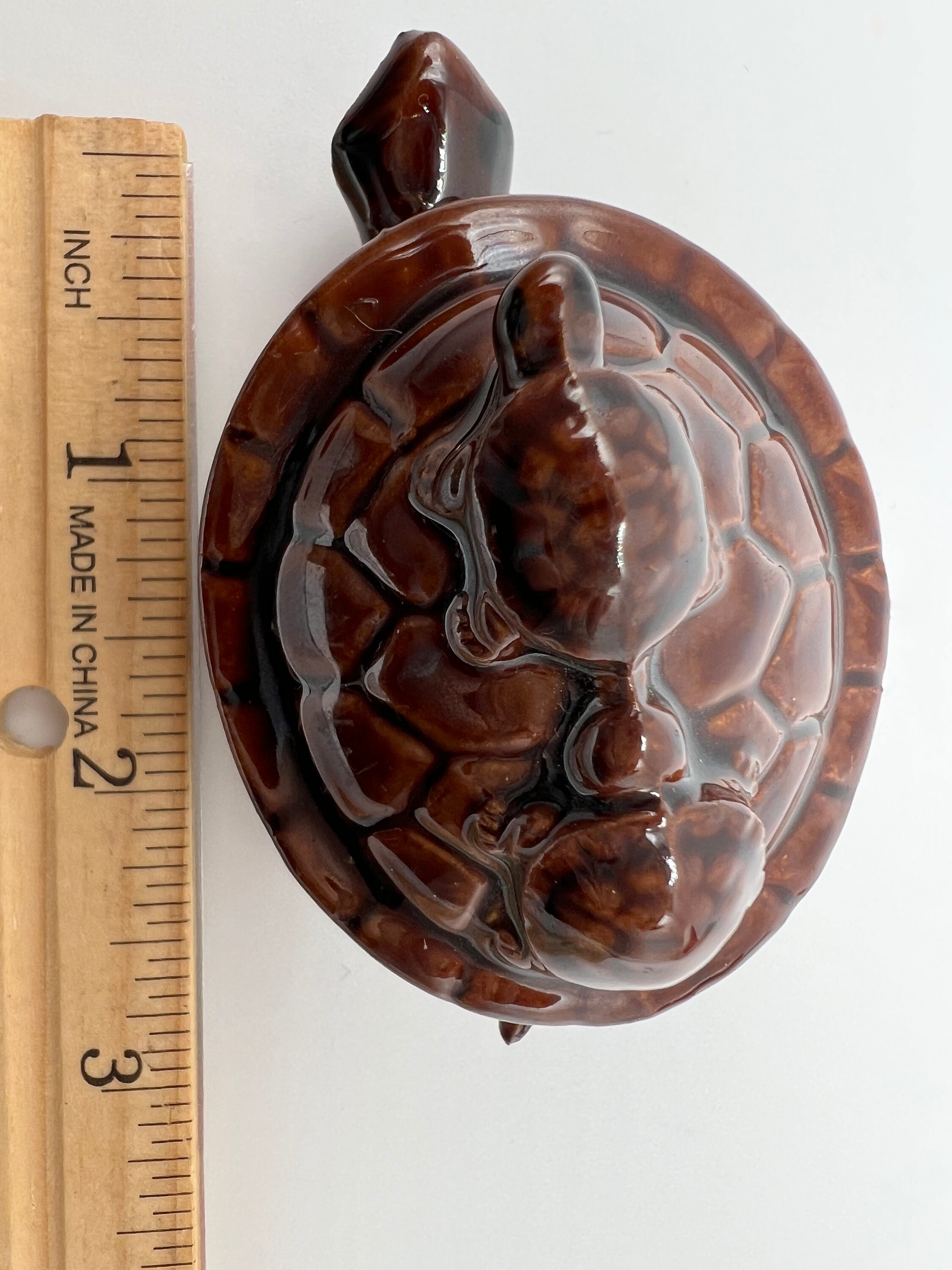 Vintage Ceramic Lucky Chinese Turtle Figurine With Wiggling Head & Feet ...