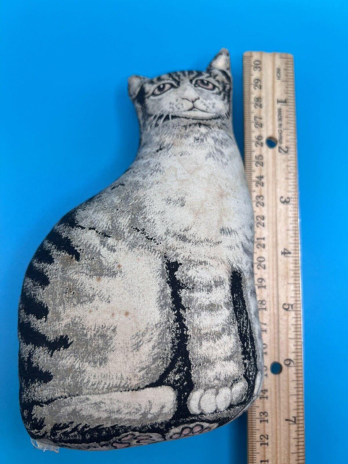 VTG Arnold Print Stuffed Tabby Cat Pillow by Toy Works - Etsy
