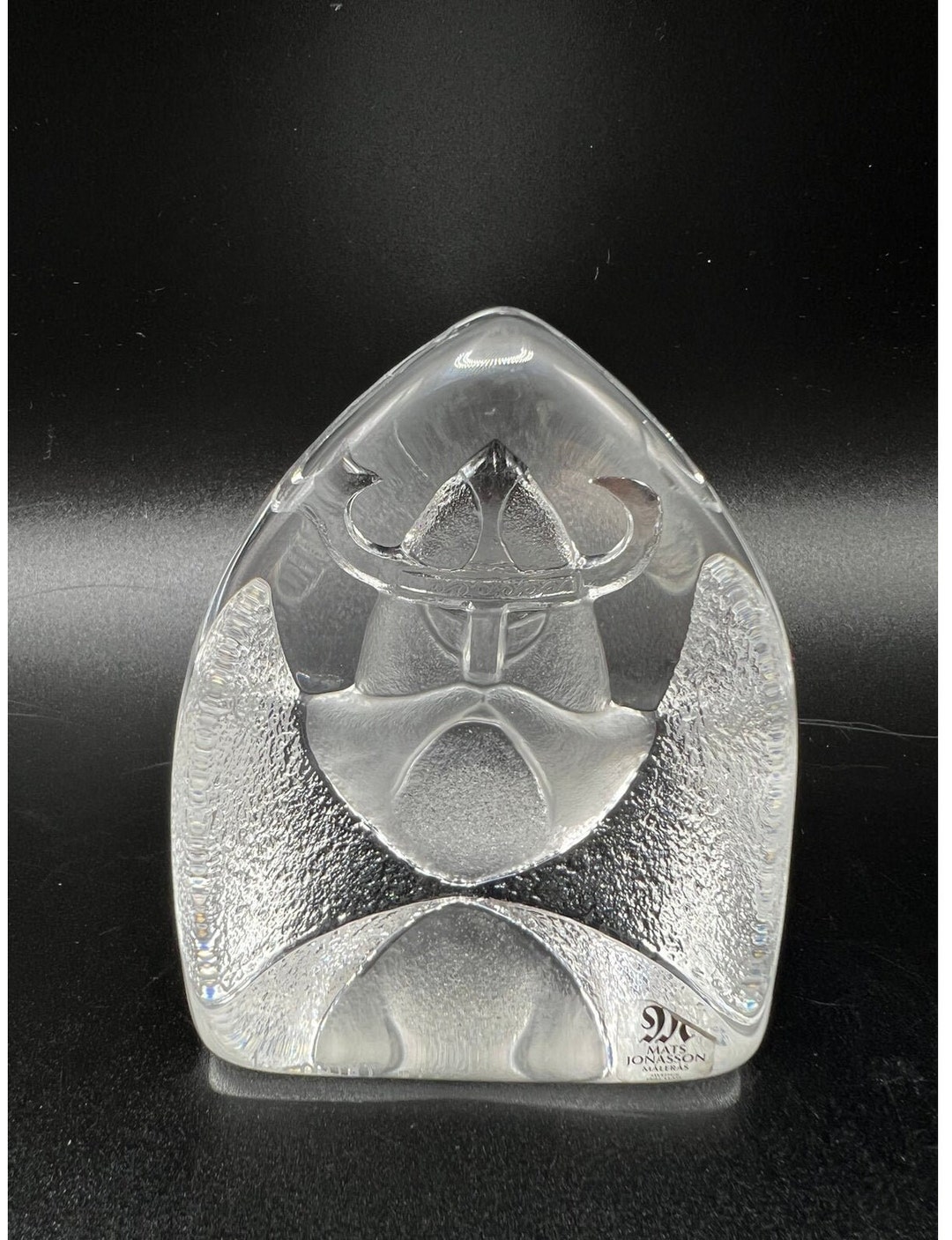 Swedish Viking Etched Crystal Sculpture - Etsy