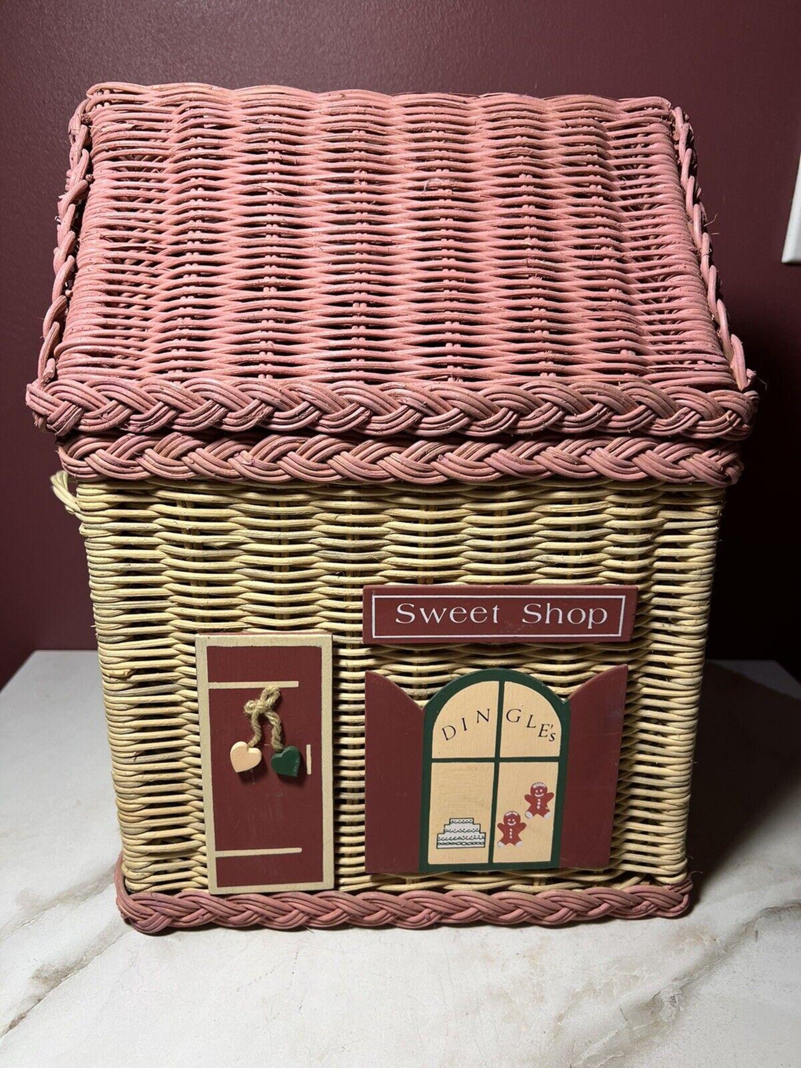 Wicker VTG House Toy Box Doll House Toy Box Hamper Trunk - Etsy