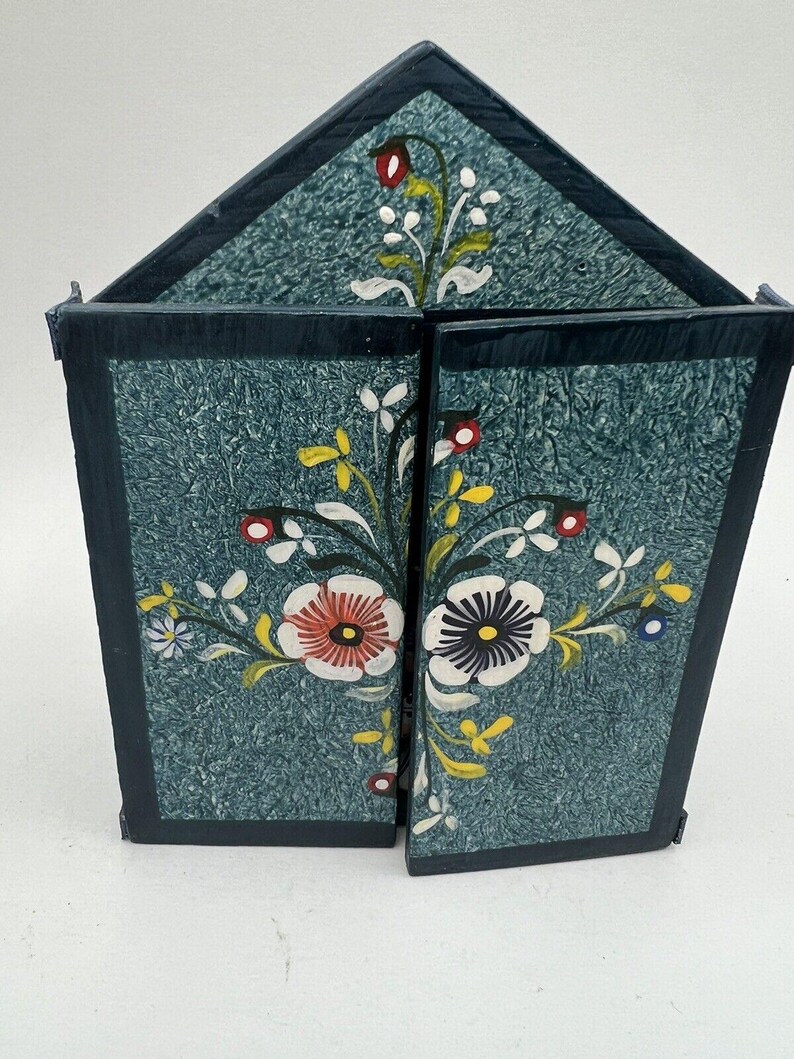 Folk Art Mini Nativity Christmas Shadow Box Hand Painted VTG Peru - Etsy