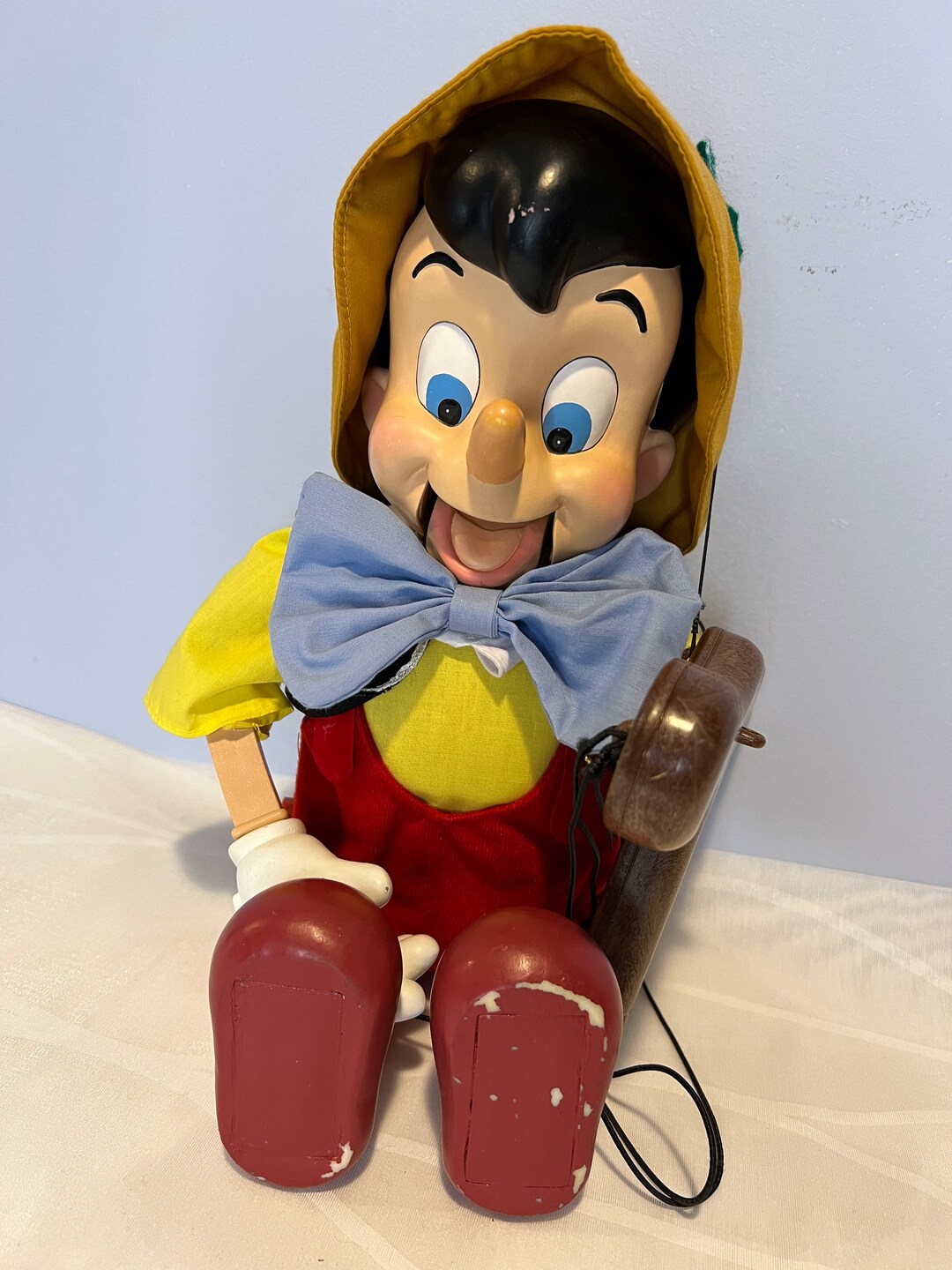 Vintage Disney Pinocchio Musical Singing String Puppet - Etsy