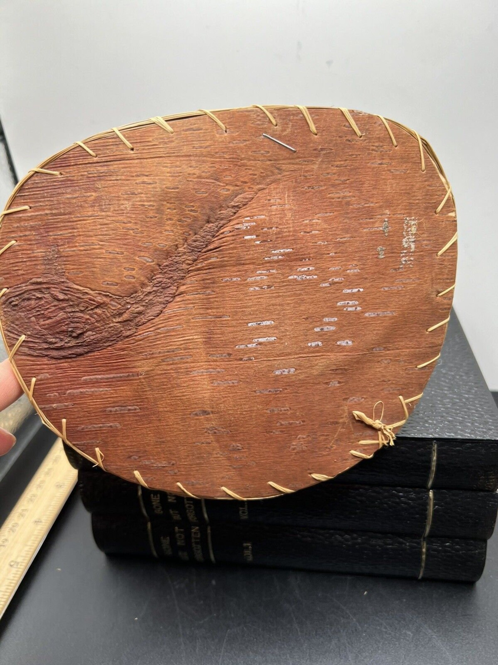 Native American Handmade Birch Bark Tipi Bear Figure Inside Vintage - Etsy