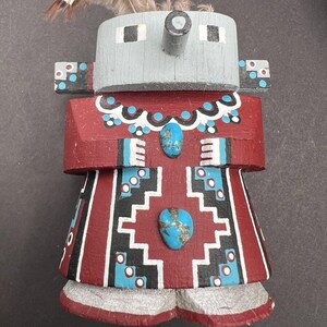 Rare Native American Happy Family Kachina Zuni Dolls W Turquoise Stones ...