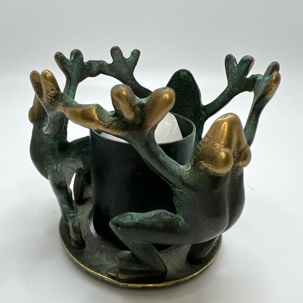 3 Dancing Frogs Vase - Etsy