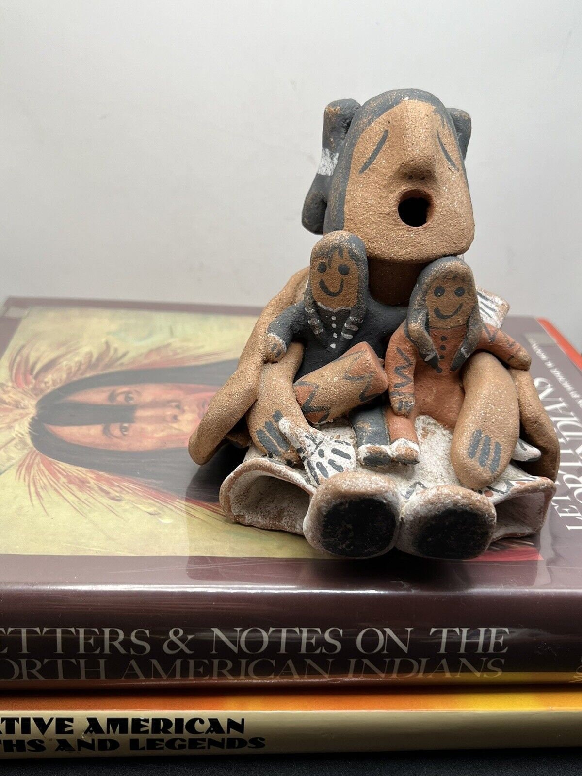 Native American Storyteller Terracotta Clay Signed Vintage - Etsy