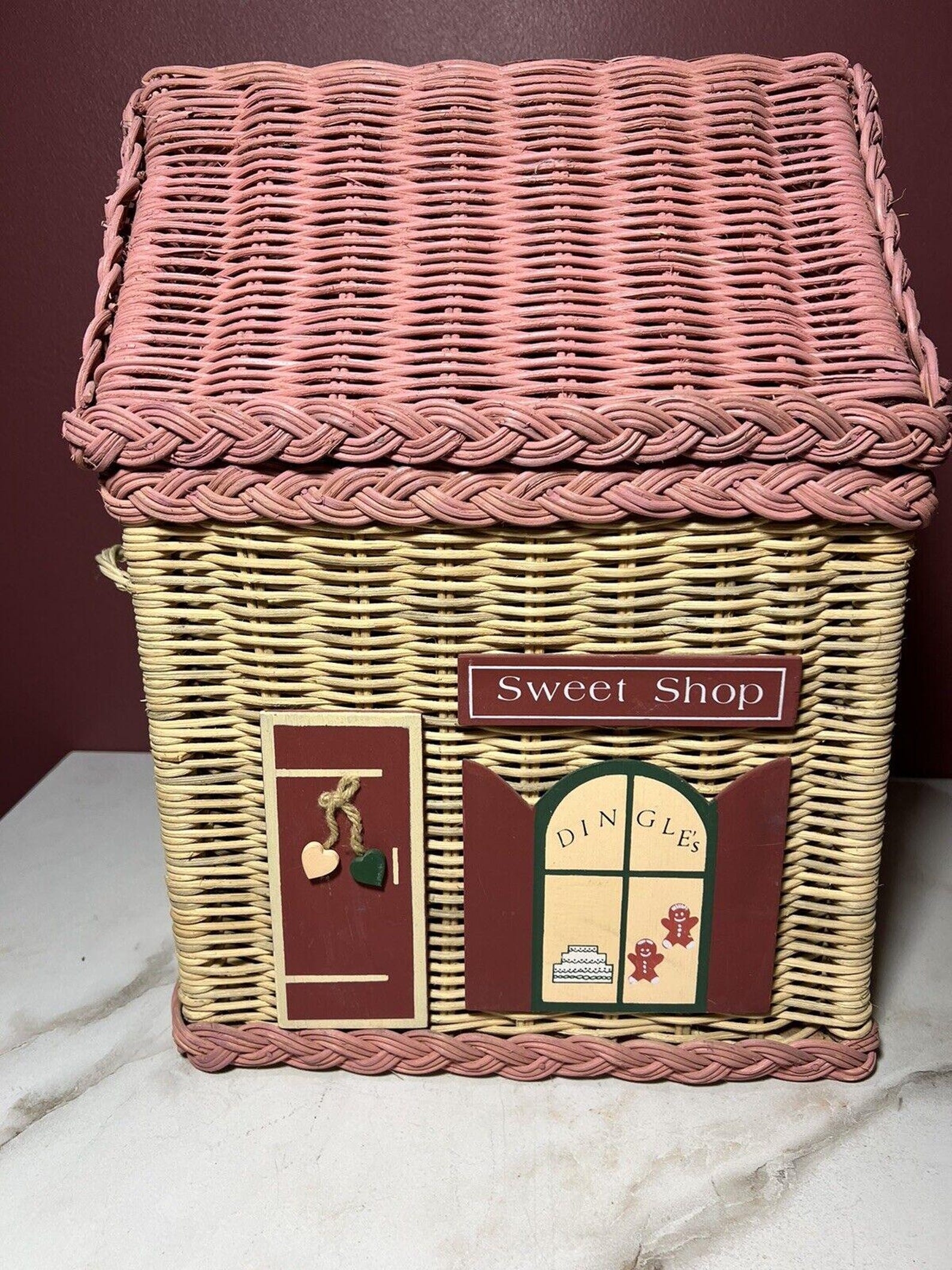 Wicker VTG House Toy Box Doll House Toy Box Hamper Trunk - Etsy