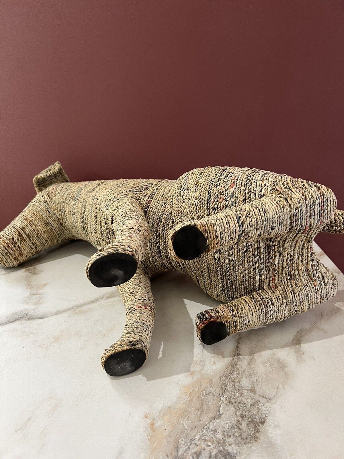 Newspaper Recycled Rover Dog Sculpture Paper Art - Etsy