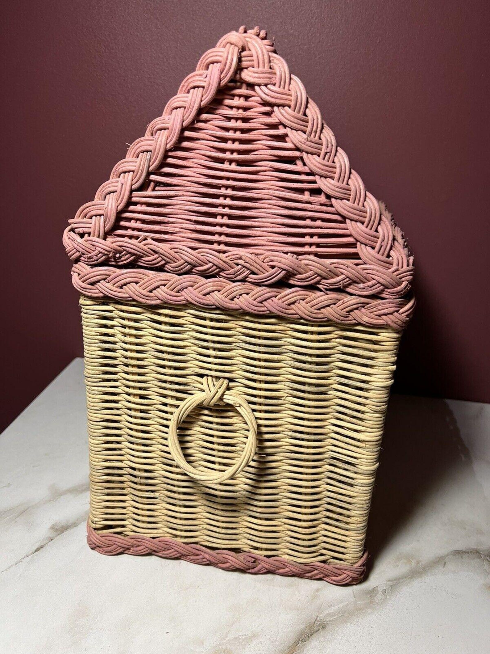 Wicker VTG House Toy Box Doll House Toy Box Hamper Trunk - Etsy