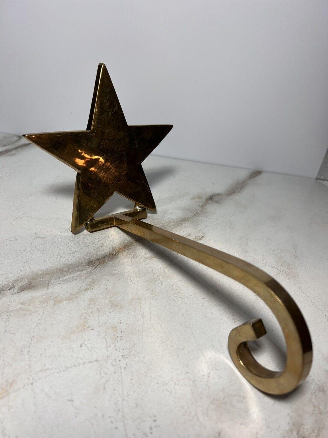Vintage Heavy Solid Brass Christmas Star Stocking Holder Long Arm - Etsy